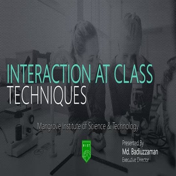 Interaction at class | PPT