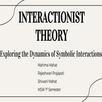Interactionist Theory, Symbolic Interaction.pptx