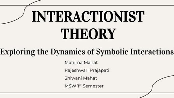 Symbolic Interactionism | PPTX