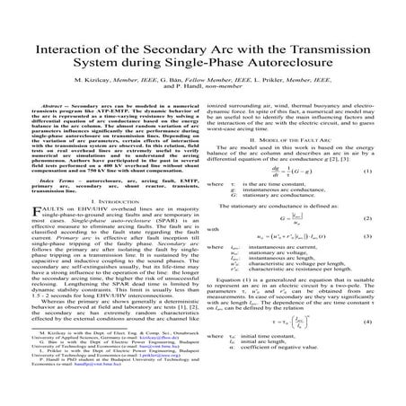 Interaction of the secondary arc | PDF | Physics | Science
