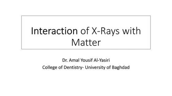 Characteristic and-bremsstrahlung-x-rays | PPTX