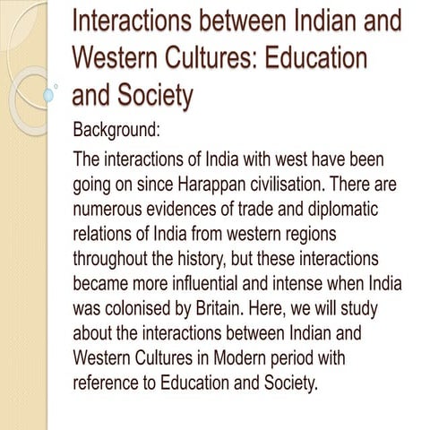 Interactions between Indian and Western Cultures.pptx