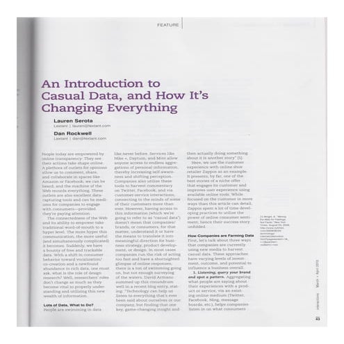 An Introduction to Casual Data and How It's Changing Everything | PDF