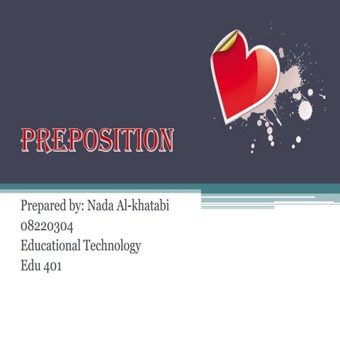 Interactive ppt preposition | PPTX