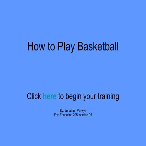 How to play basketball | PPT