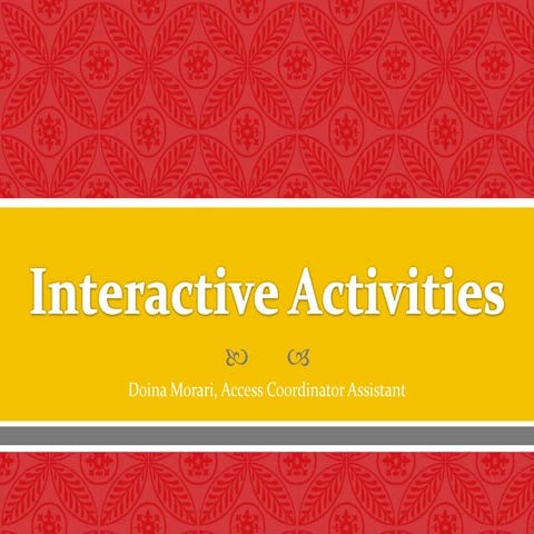 Interactive activities | PPT
