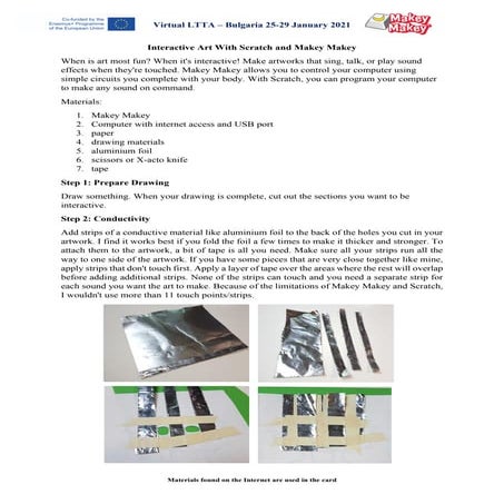 Interactive art with scratch and makey makey | PDF