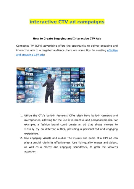 Connected TV advertising | PPT