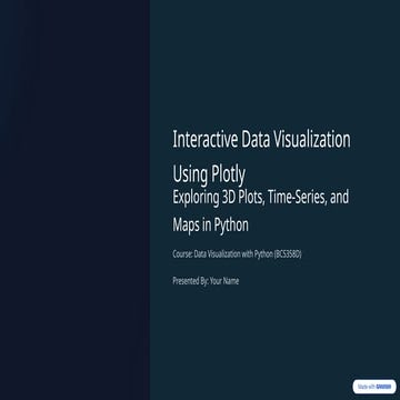 Interactive Data Visualization Using Plotly 1 Pptx