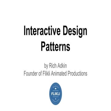 Design Patterns for Interactive Video Narratives | PDF
