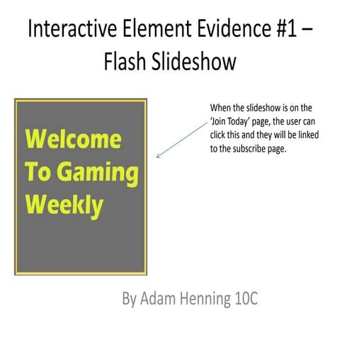 Interactive element evidence | PPT
