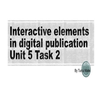 Interactive elements in digital publications | PPTX | Internet for ...