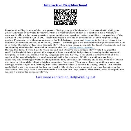 Interactive Essay | PDF