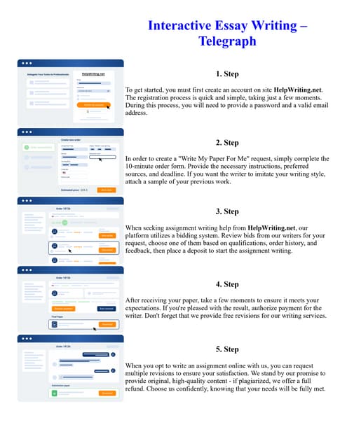 Interactive Essay Writing Telegraph Pdf
