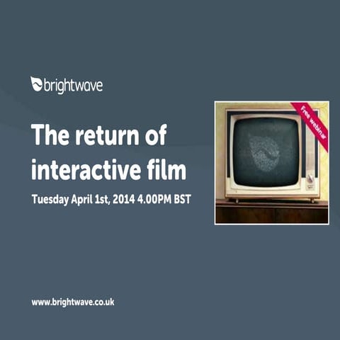 The return of interactive film | PPTX