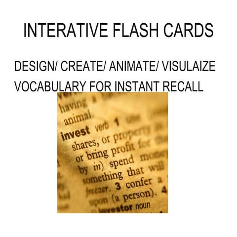 Interactive Flashcards | PPT | Desktop Publishing | Computer Software ...
