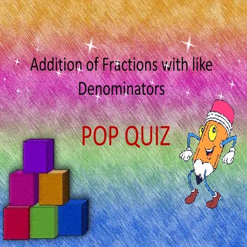 Interactive game for teaching fractions | PPT