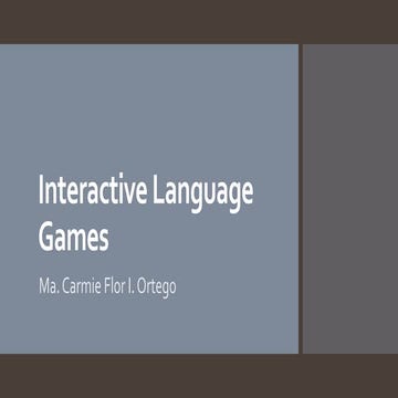 Interactive grammar games and reading exercises | PPTX