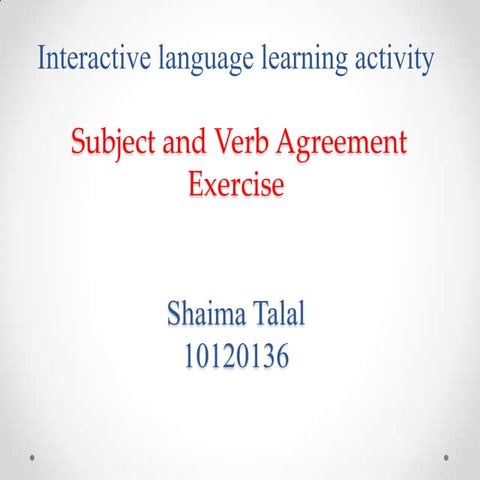Interactive language learning activity | PPT