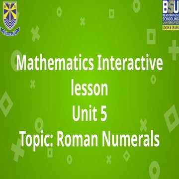 Roman numerals | PPTX