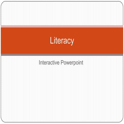 Interactive literacy | PPT