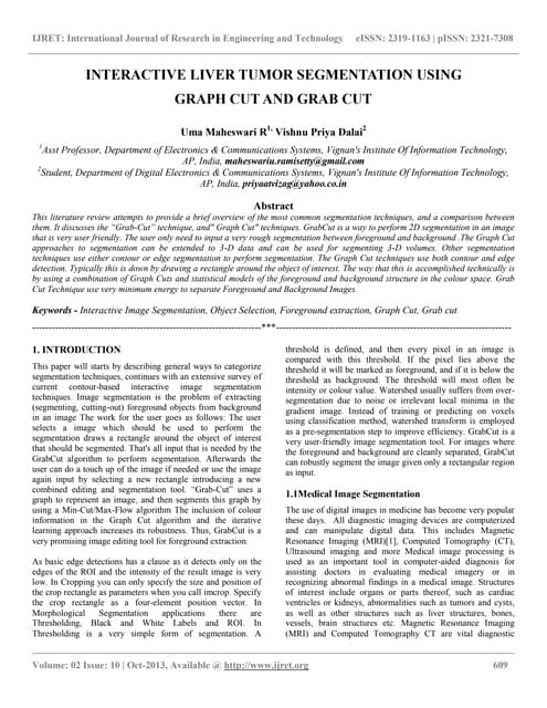 Interactive Liver Tumor Segmentation Using Pdf