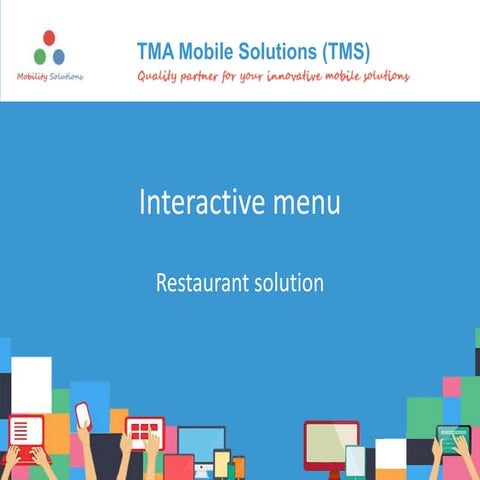 Interactive menu - Restaurant solution for restaurant owners