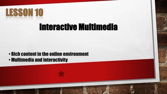 Interactive Multimedia - Empowerment Technologies | PPTX | Home Entertainment Systems | Consumer ...