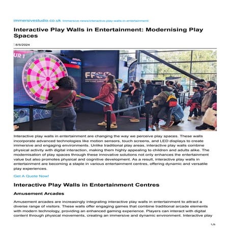 Interactive Digital Walls | PDF