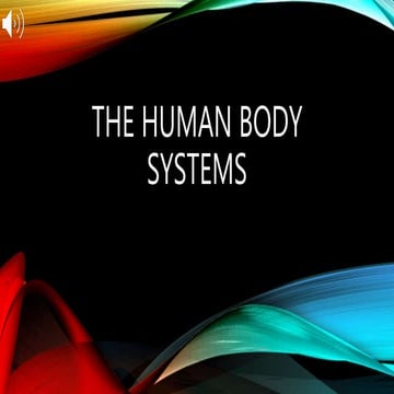The human body (introduction - 5/6 grade curriculum). | PPTX