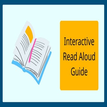 Interactive Read Aloud Elementary Activity Presentation in Blue Brown ...
