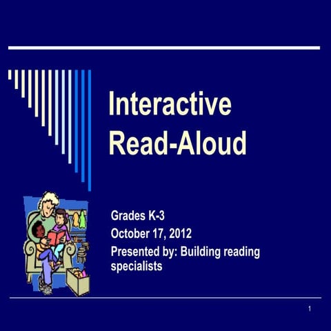 Interactive readaloud k 3 with reading teachers input | PPT | Education