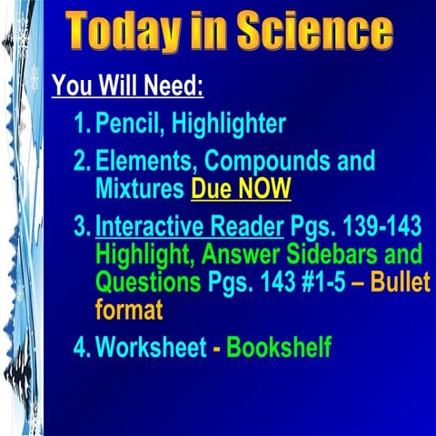 Power Notes Bohr Models- Day 1 (2) | PPT