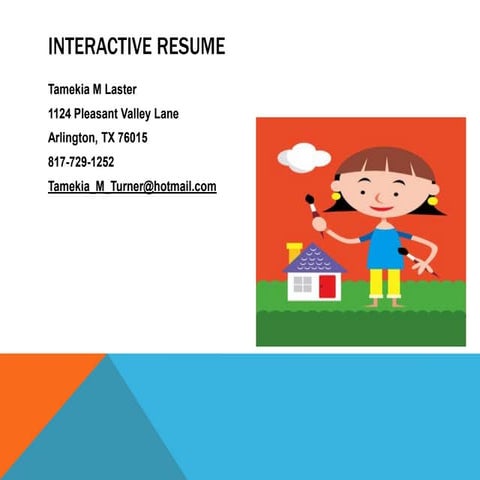 Interactive resume | PPT