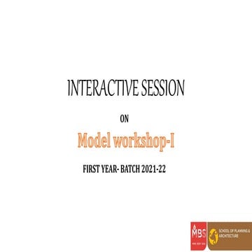 Interactive session _Model workshop_first year.pptx