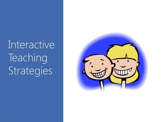 Interactive Teaching Strategies | PPT