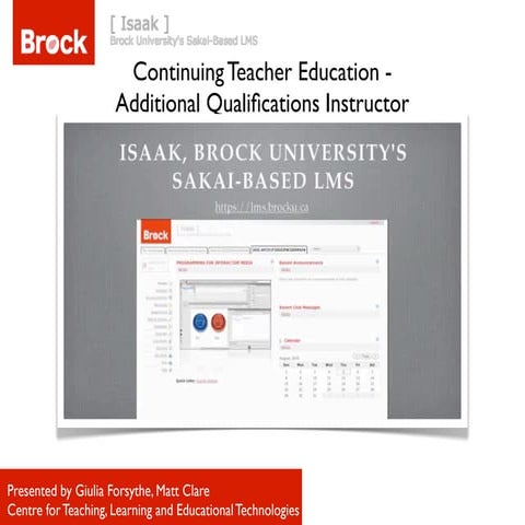 Interactive teaching tools at brock university | KEY