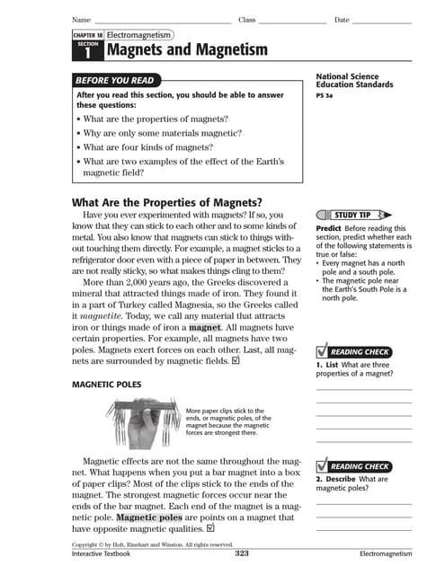 magnetism class 8 | PPT