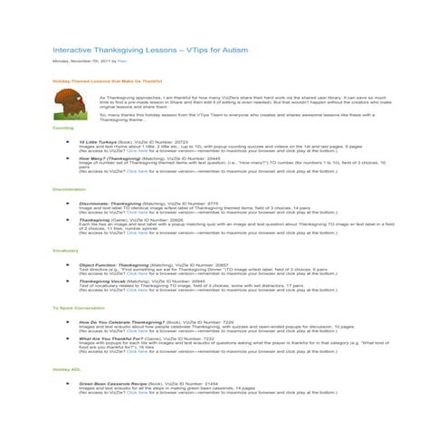 Interactive thanksgiving lessons | PDF | Food & Drink