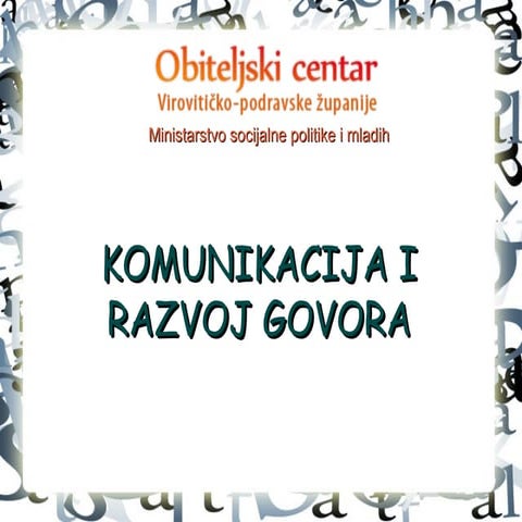 Interakcija i komunikacija razvoj komunikacije | PPT
