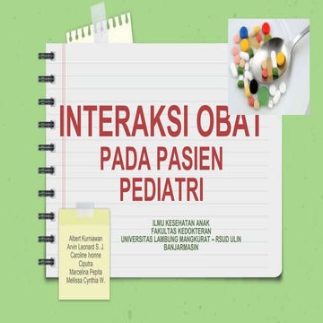 Interaksi Obat pada Pediatri_Angkatan IX.pptx