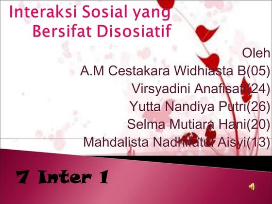 Bentuk bentuk interaksi sosial | PPT