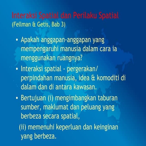 Interaksi spatial | PPT | Free Download