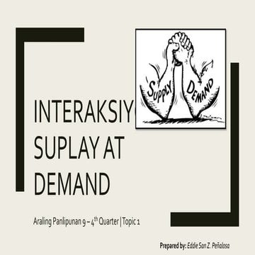 Interaksiyong Suplay at Demand | PPTX