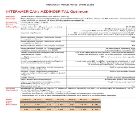 Interamerican medihospital optimum | PDF
