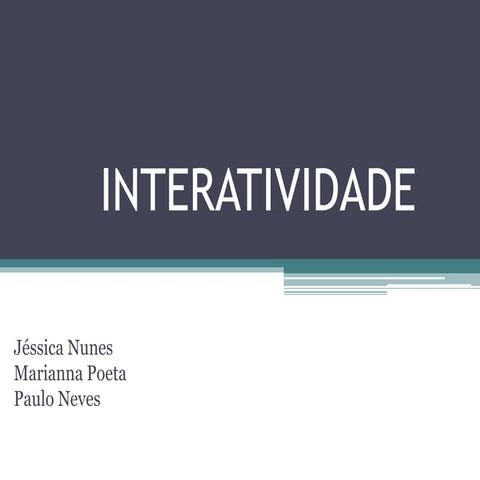 Interatividade | PPTX