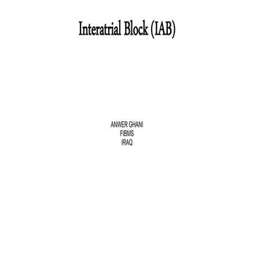 Interatrial Block (IAB) | PPT