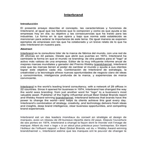 Interbrand | PDF
