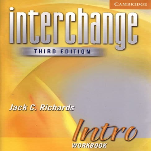 Interchange intro workbook third edition | PDF