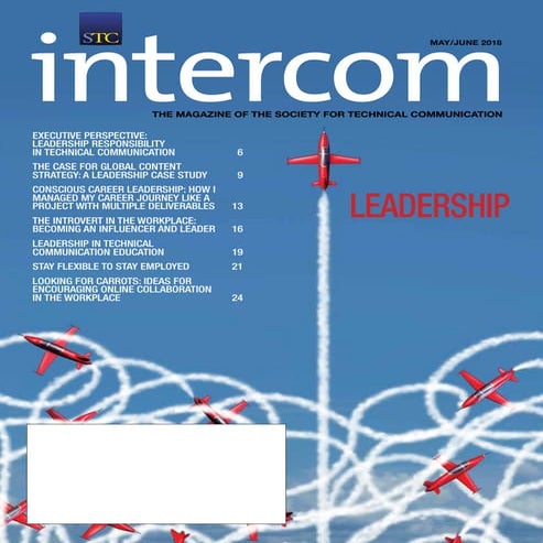 STC Intercom May/June 2018: Conscious Career Leadership | PDF | Career Planning | Careers